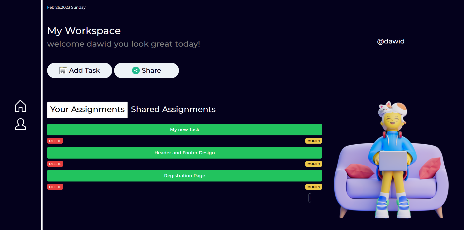 GitHub - PopekD/Tasks_Manager: Full Stack Web Application Made for Job Interview