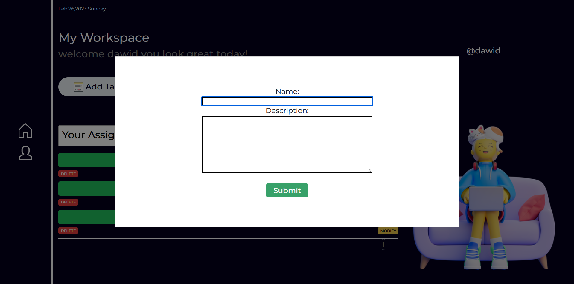 GitHub - PopekD/Tasks_Manager: Full Stack Web Application Made for Job Interview