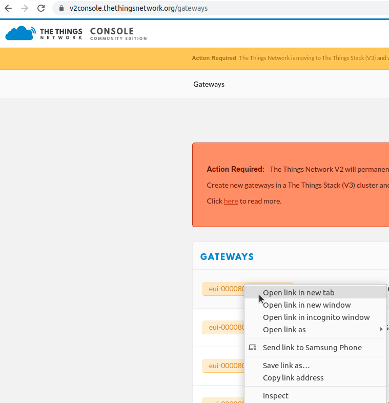 Console - device/gateway - open in new tab · Issue #4641 · TheThingsNetwork/lorawan-stack · GitHub