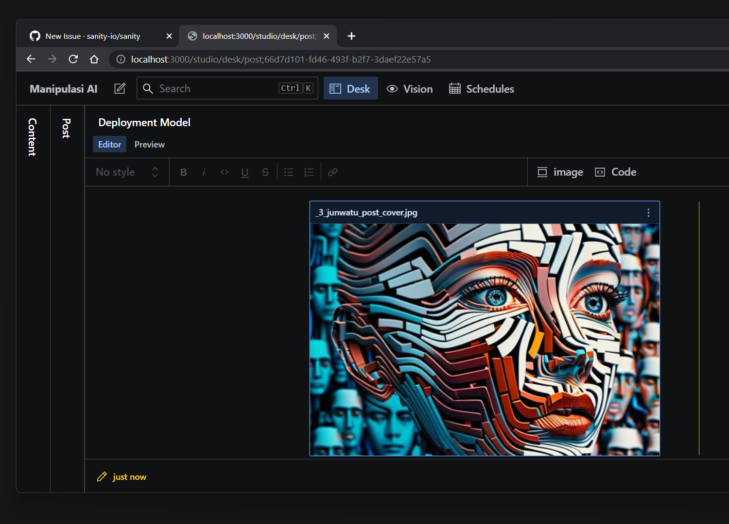[@portabletext/react] Unknown block type "image", specify a component for it in the `components ...