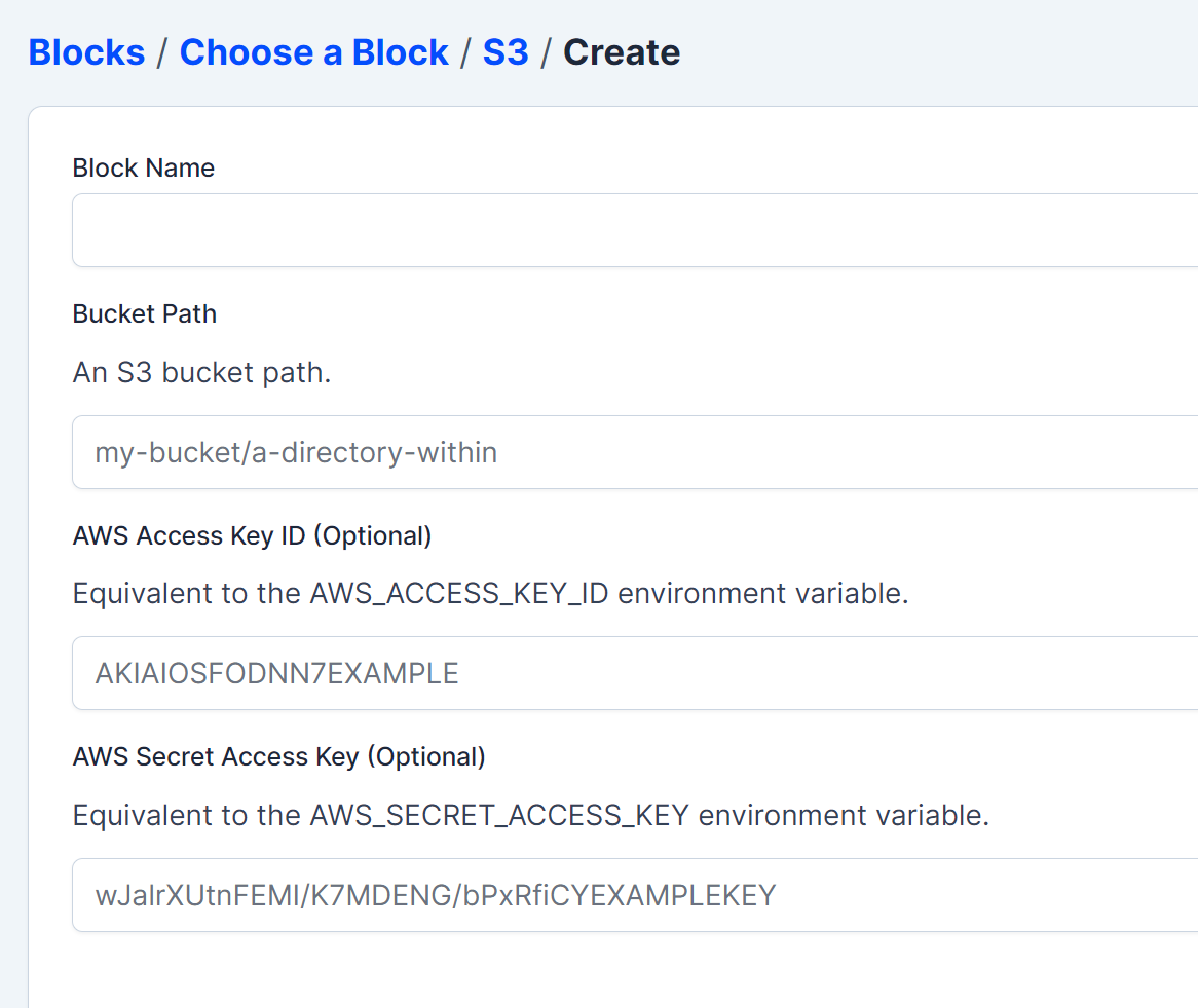 S3 block support more parameters · Issue #9427 · PrefectHQ/prefect · GitHub