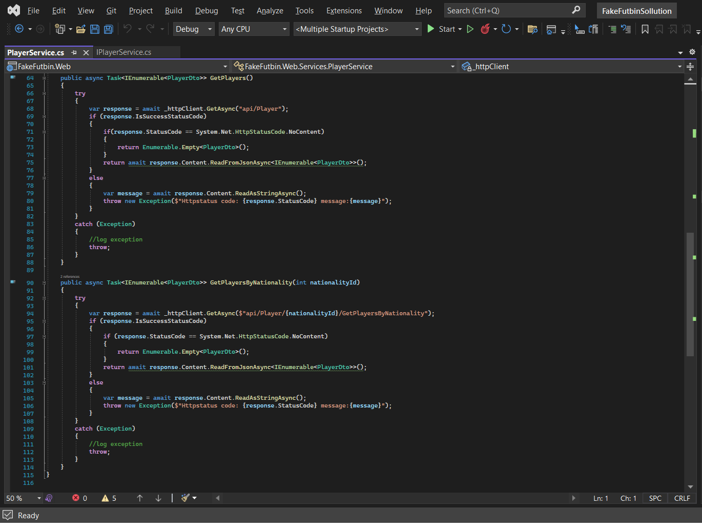 GitHub - jpurgat95/FakeFutbinSollution: Learning project which combines ASP.NET Web Core API and ...