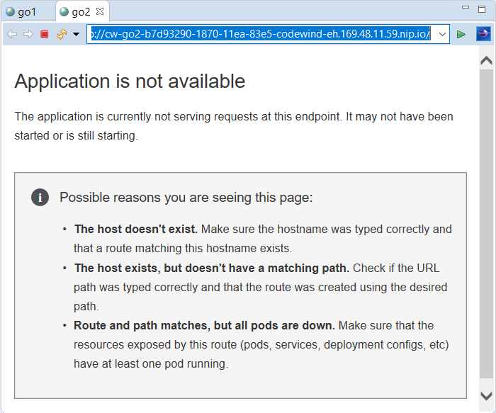 Projects left running over the weekend on open shift will not load · Issue #1435 · eclipse ...