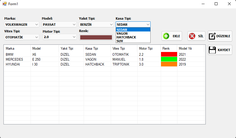 GitHub - gmcemre/AracSiparisProjesi