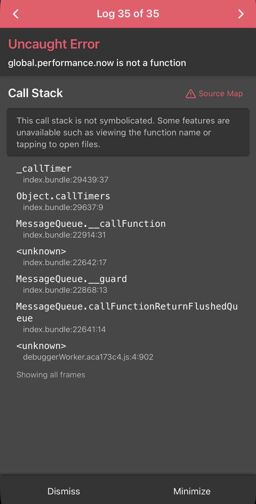 Typeerror Global Performance Now Is Not A Function In React Native · Issue 3153 · Software
