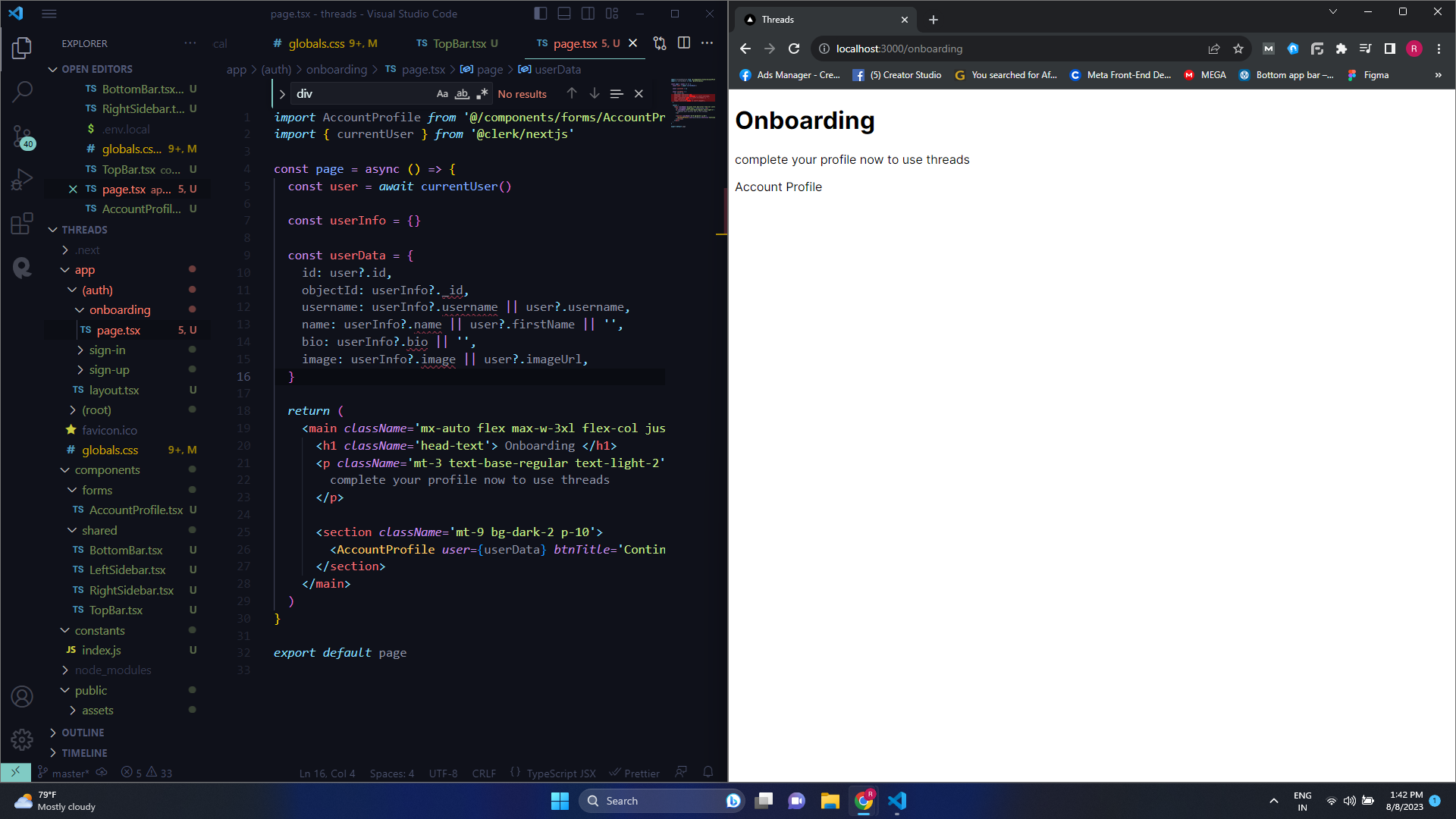 Build and Deploy a Full Stack MERN Next.js 13 Threads App | React, Next JS, TypeScript, MongoDB ...