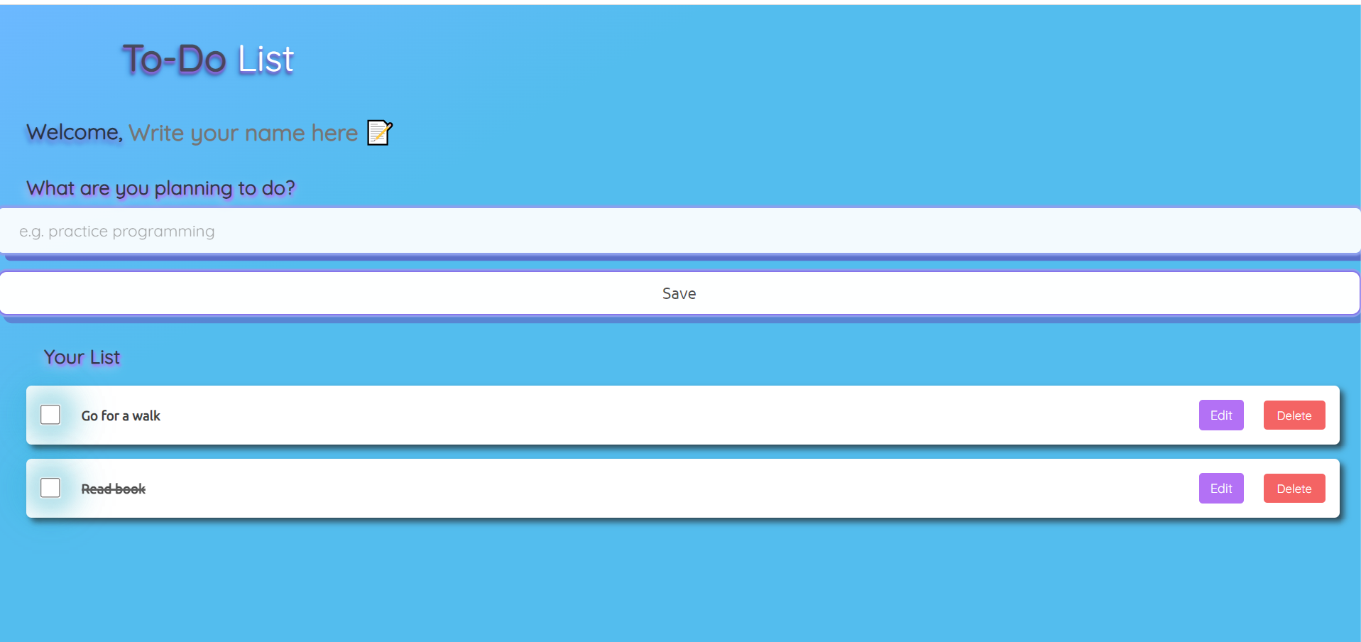 GitHub - ozzlems/To-Do-List: A web page example of To-Do list