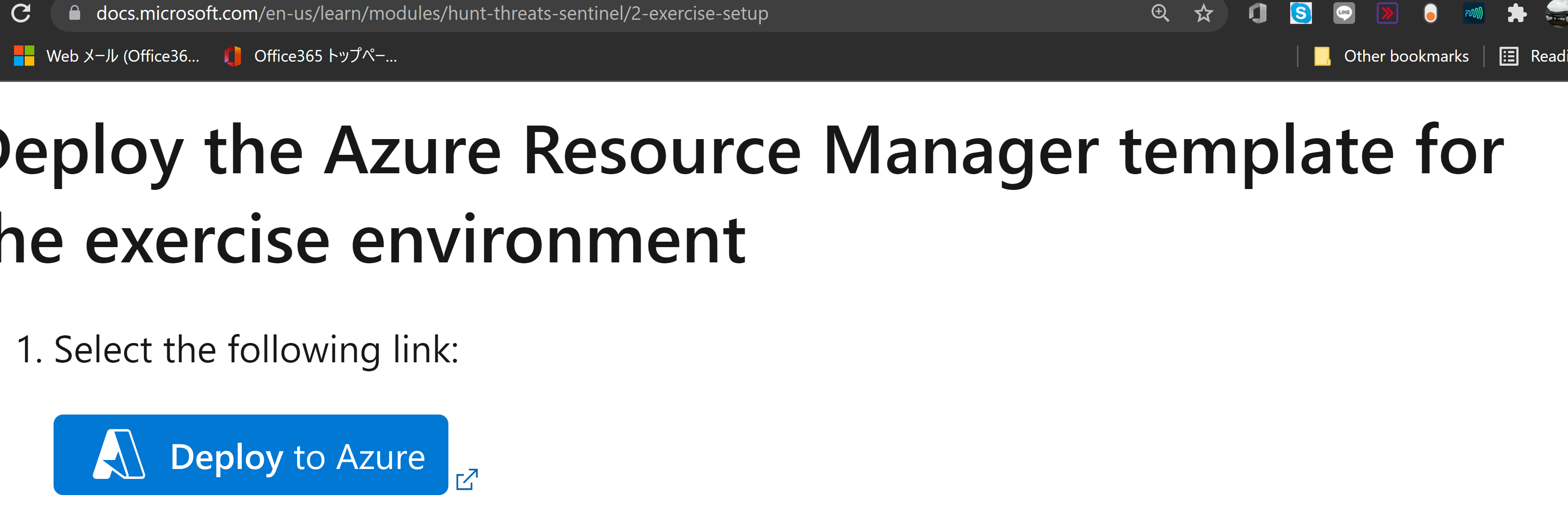 SC-200 Sentinel course: Template emits errors and LogAnalytic Workspace cannot get created with ...