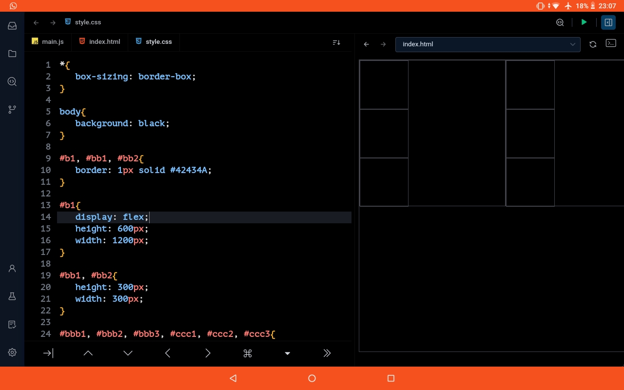 Cannot view code and preview side by side when keyboard is active (tab mode) · Issue #579 ...