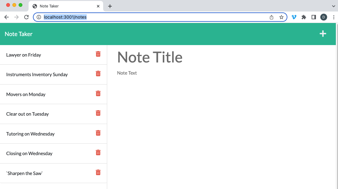 GitHub - mcleanGit/TakeNote: 11-Note Taker app