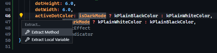 Feature Request: Allow Ternary Condition options in Flutter to switch places · Issue #181026 ...