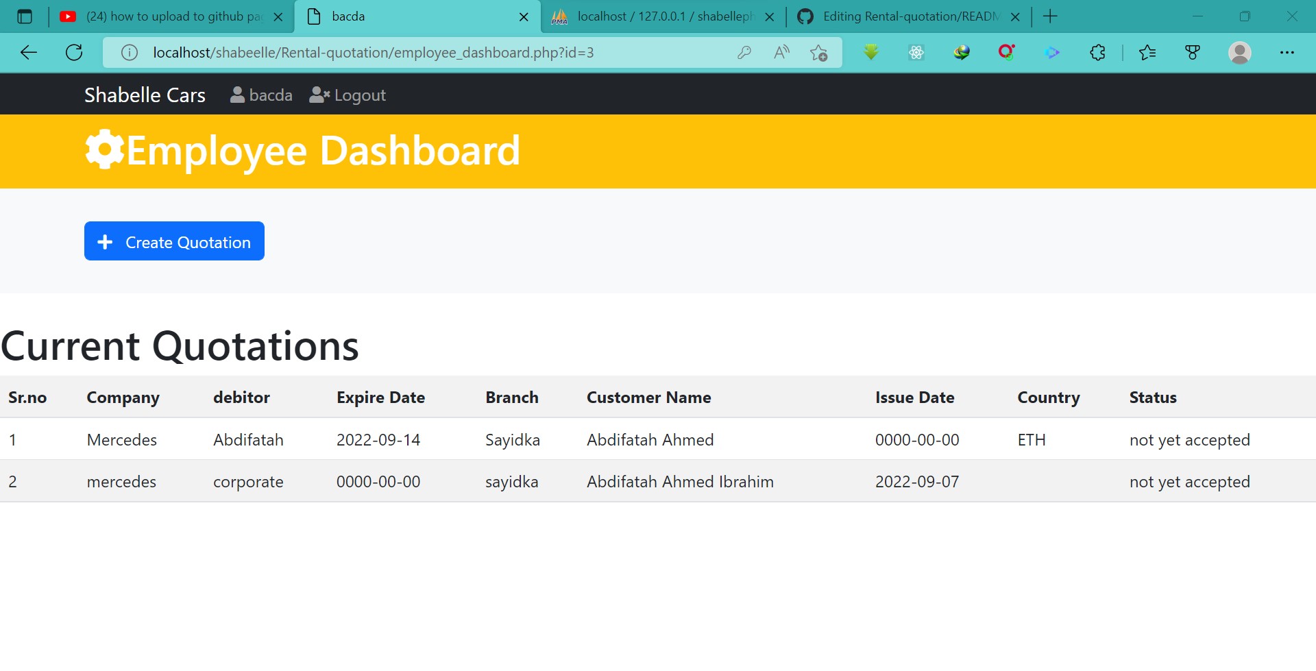 GitHub - abdilfatah/Rental-quotation