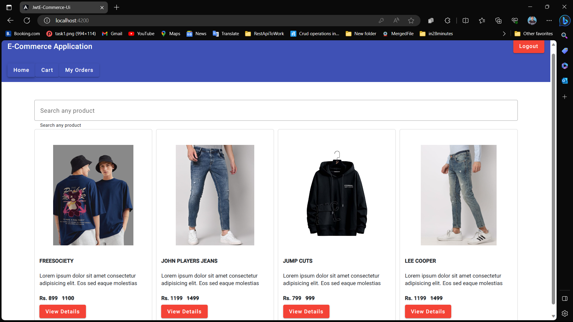 GitHub - vivekanandsh330/E-commerce-Application: Revolutionize online shopping with our E ...