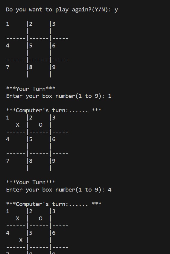 GitHub - NeehaV/Tic-Tac-Toe-Game-in-CPP: Tic Tac Toe game in C++ using pointer