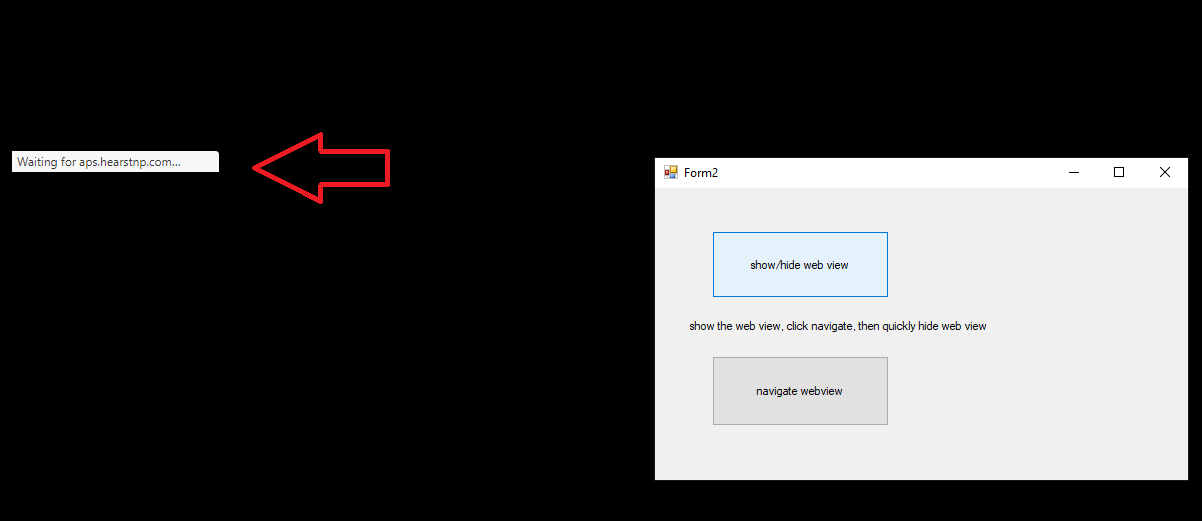 Status Bar remains visible when parent form is hidden · Issue #794 ...