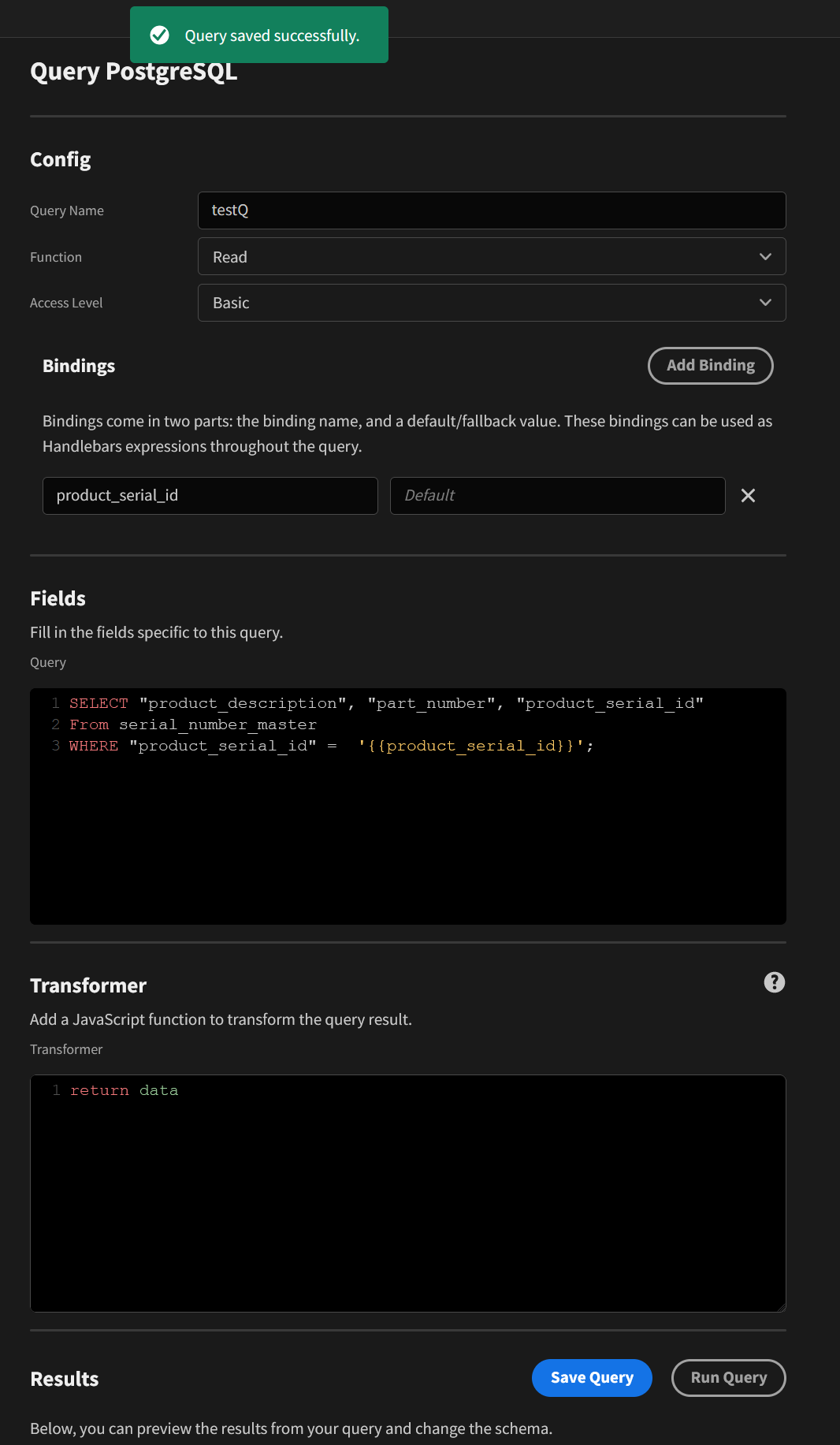 Is it possible to save a query that returns empty even though it has ...