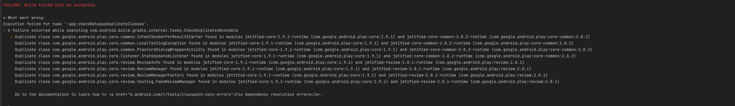 Duplicate Class Common · Issue 1292 · Stripestripe React Native