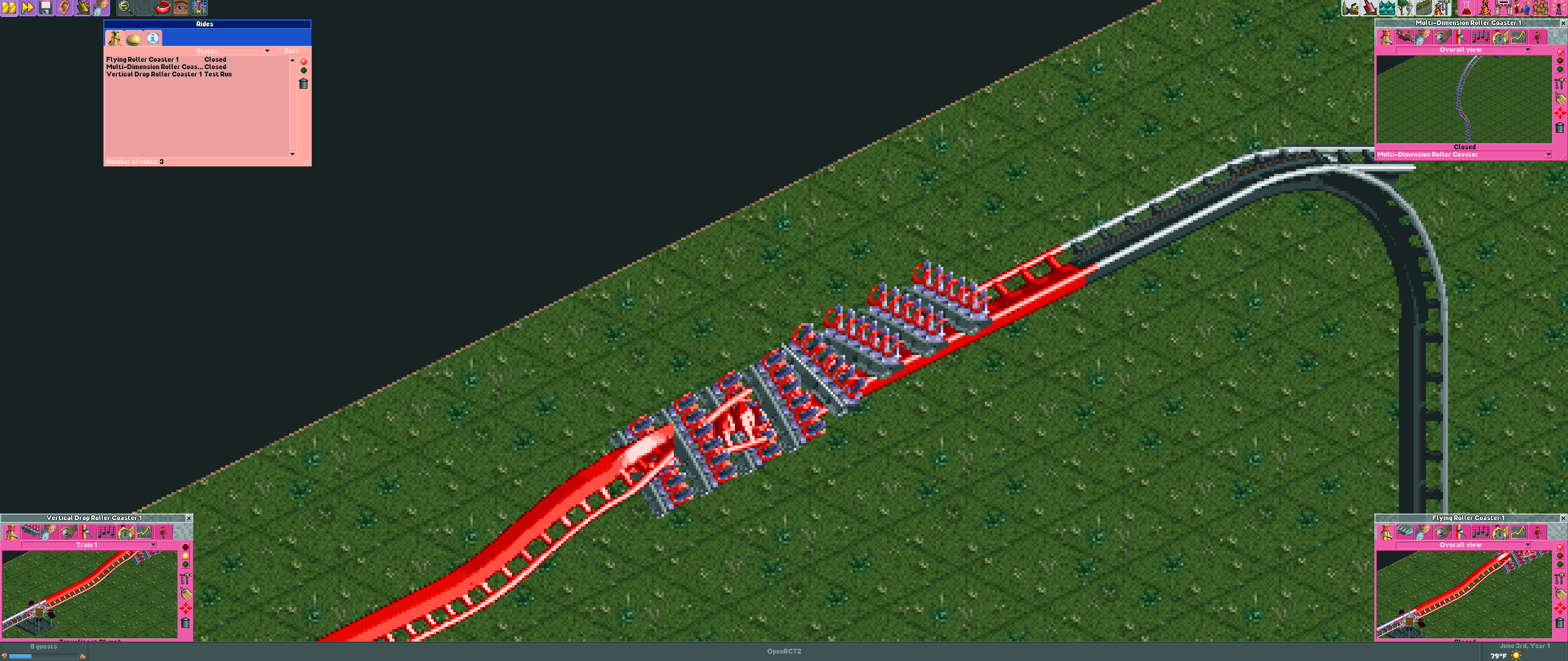vertical drop coaster does not draw train when using inline twist · Issue #16523 · OpenRCT2 ...