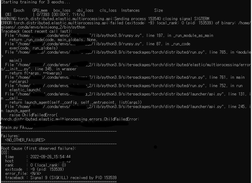 Multi GPU distributed.run error · Issue #9611 · ultralytics/yolov5 · GitHub