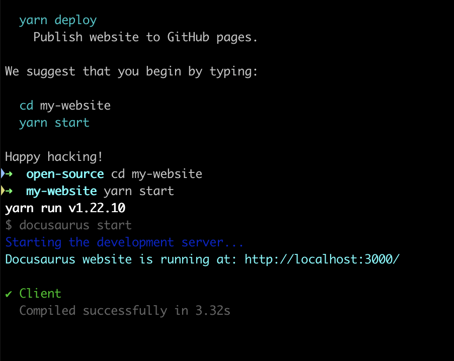 run docusaurus start ，http://localhost:3000/ is not available · Issue #4842 · facebook ...