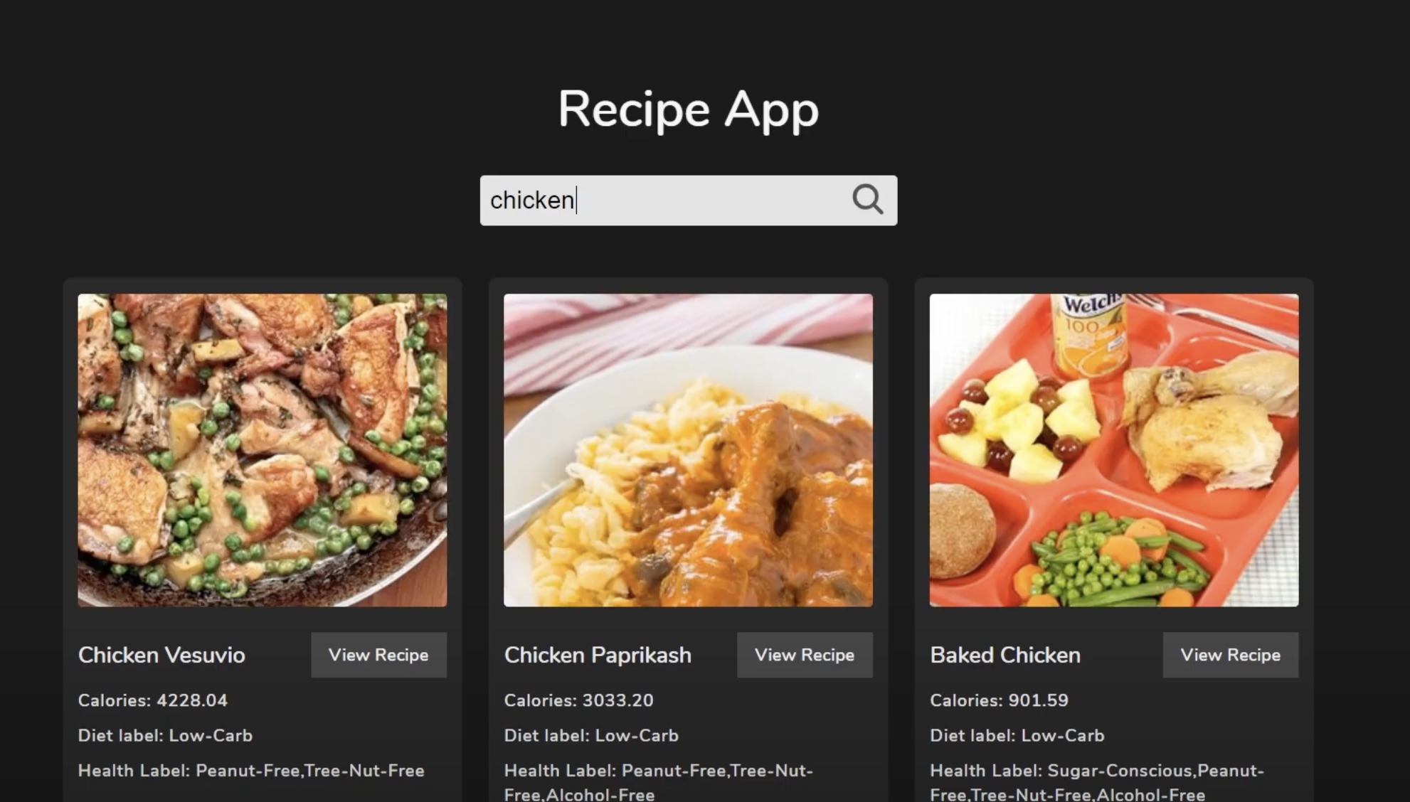 GitHub - Dominadora/LetsEat-App: Simple Recipe App using API and Vanilla Javascript