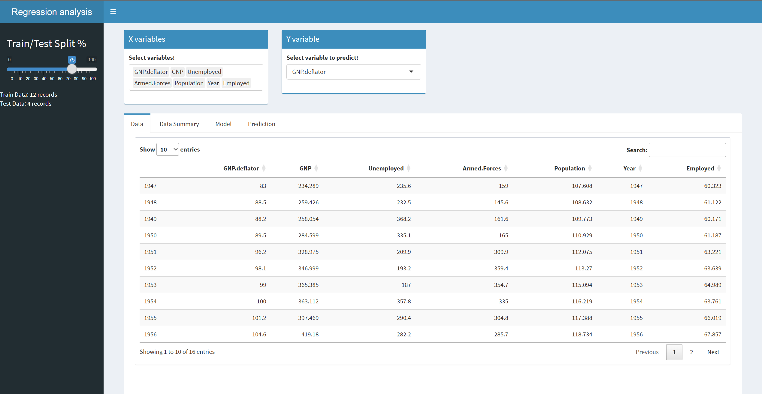GitHub - avd1729/Regression-Analysis-Dashboard: Regression analysis ...