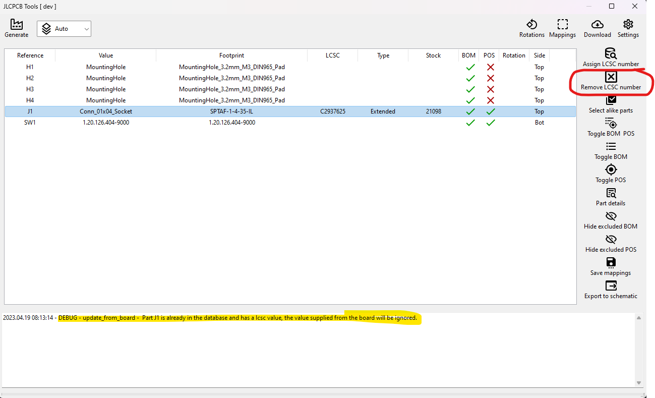 Plugin replaced my LCSC part number! · Issue #300 · Bouni/kicad-jlcpcb-tools · GitHub