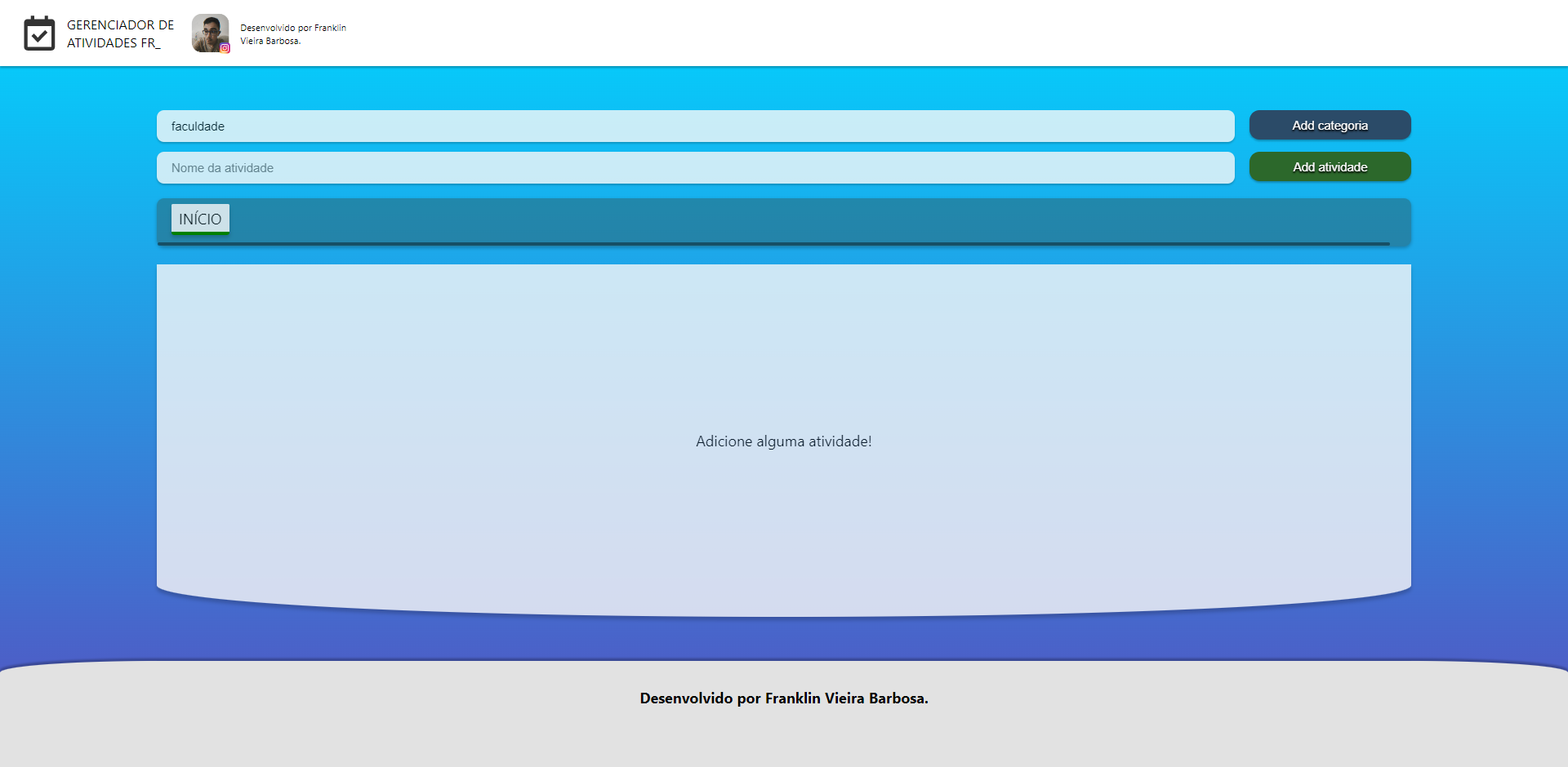 GitHub - FranklinZuniorr/Gerenciador-de-atividades_React-: Ferramenta de listagem de atividades ...