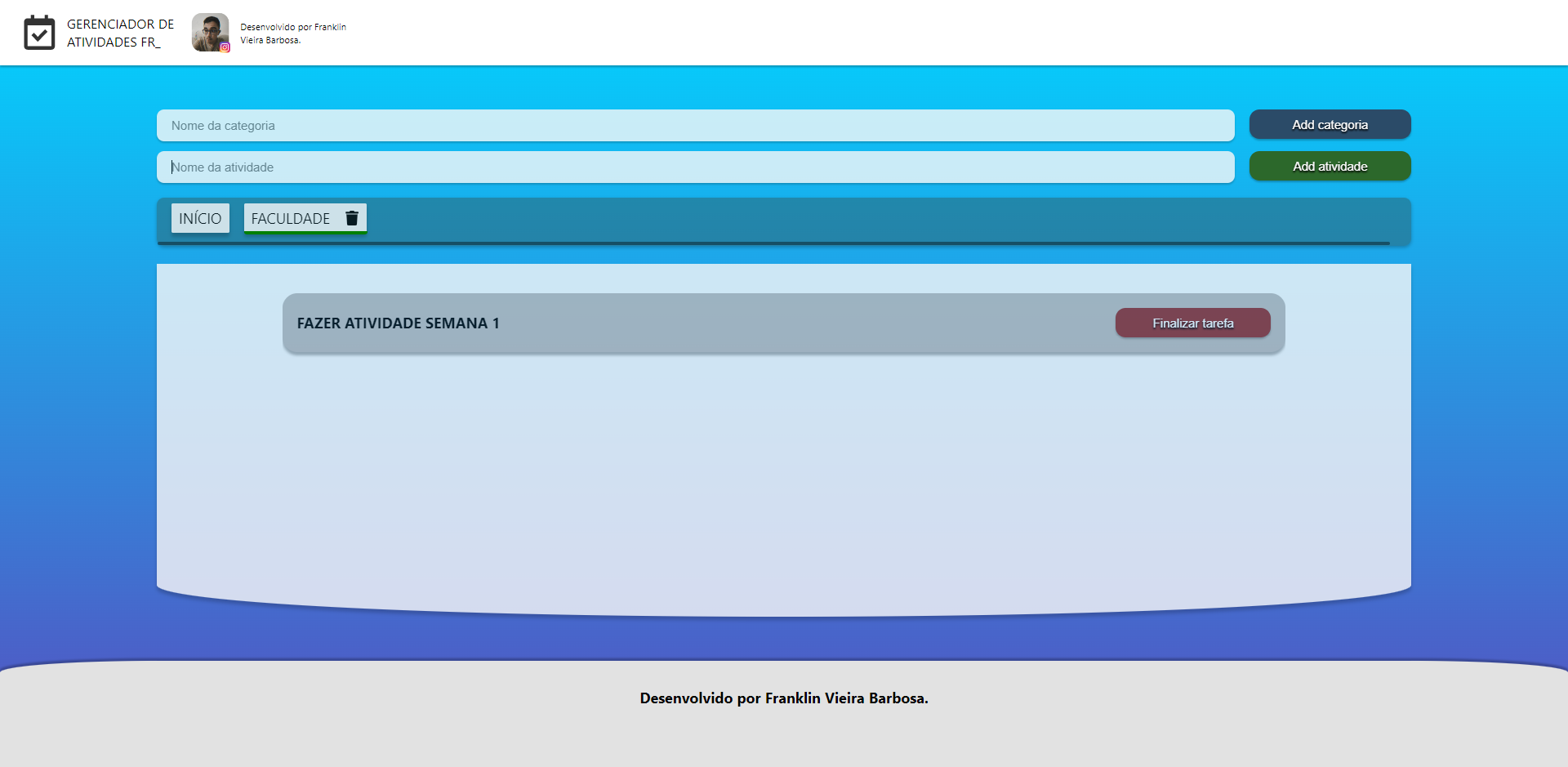GitHub - FranklinZuniorr/Gerenciador-de-atividades_React-: Ferramenta de listagem de atividades ...