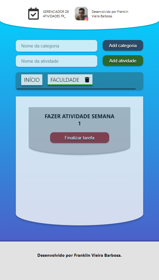 GitHub - FranklinZuniorr/Gerenciador-de-atividades_React-: Ferramenta de listagem de atividades ...
