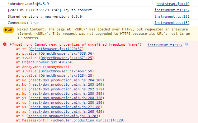 Cannot read properties of undefined (reading 'name') · Issue #2093 · ioBroker/ioBroker.admin ...