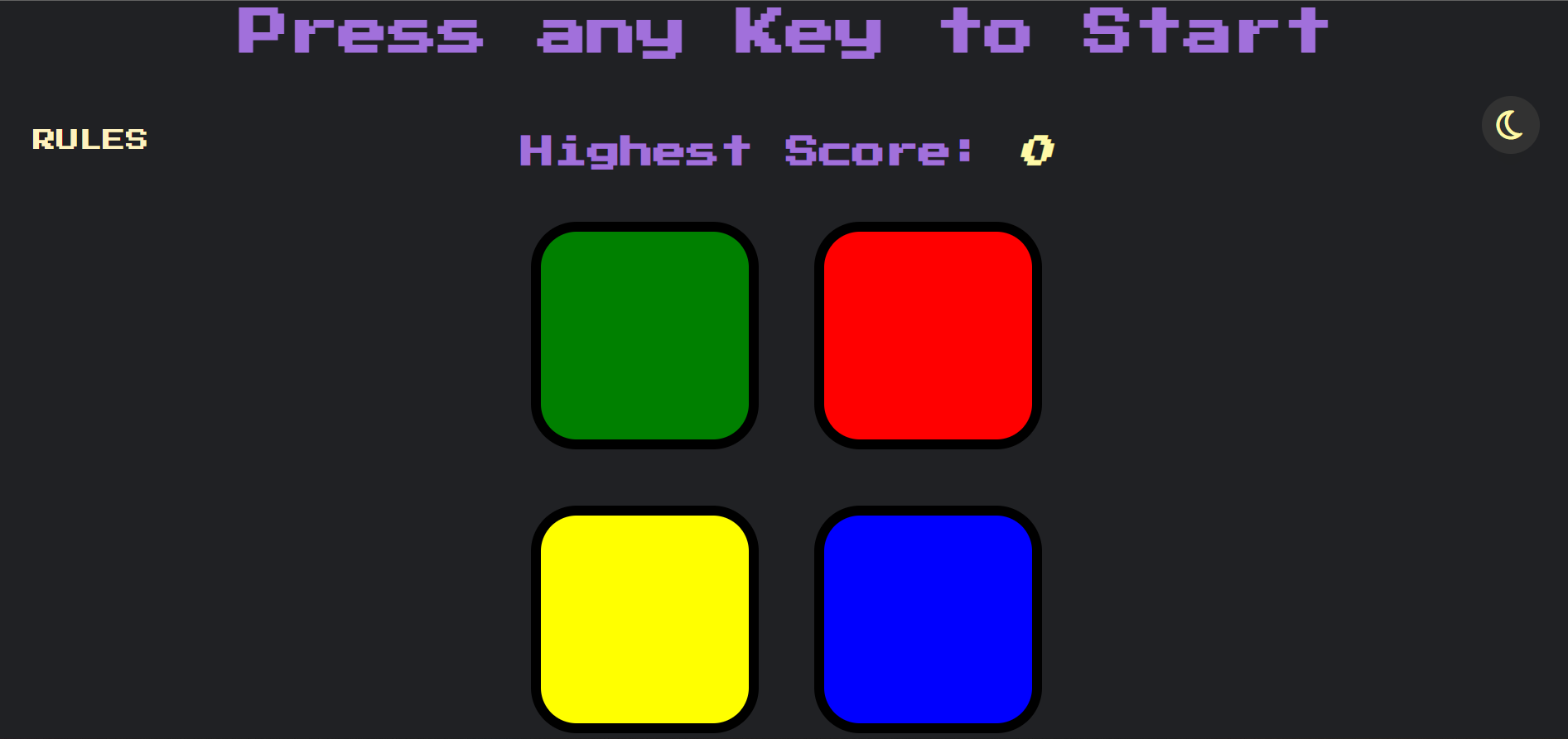 [Feature]: Light Mode and Dark mode · Issue #1 · anurrags/Simon-game · GitHub