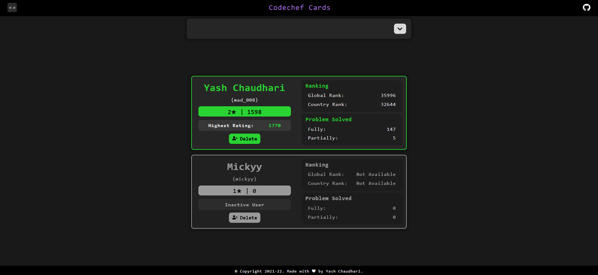 Uiux Redesign Topbar · Issue 59 · Yashchaudhari008codechefcards · Github