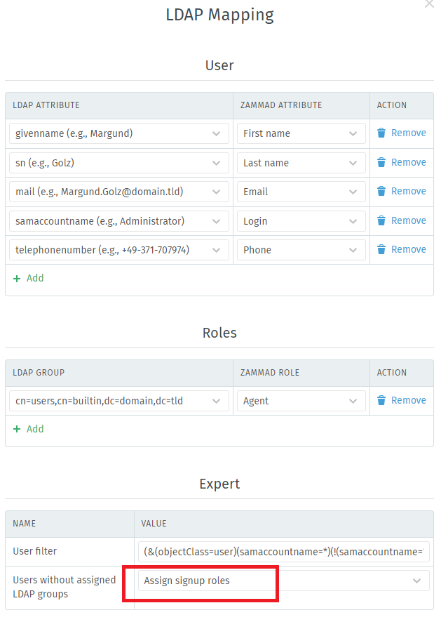 LDAP Synchronization is skipping users · Issue #4021 · zammad/zammad · GitHub