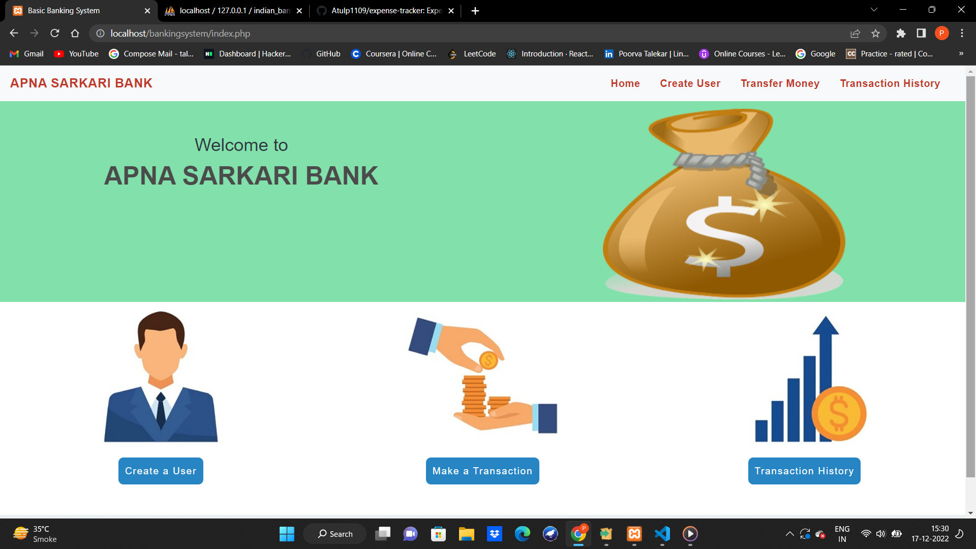 GitHub - Poorva225/BASIC-BANKING-SYSTEM