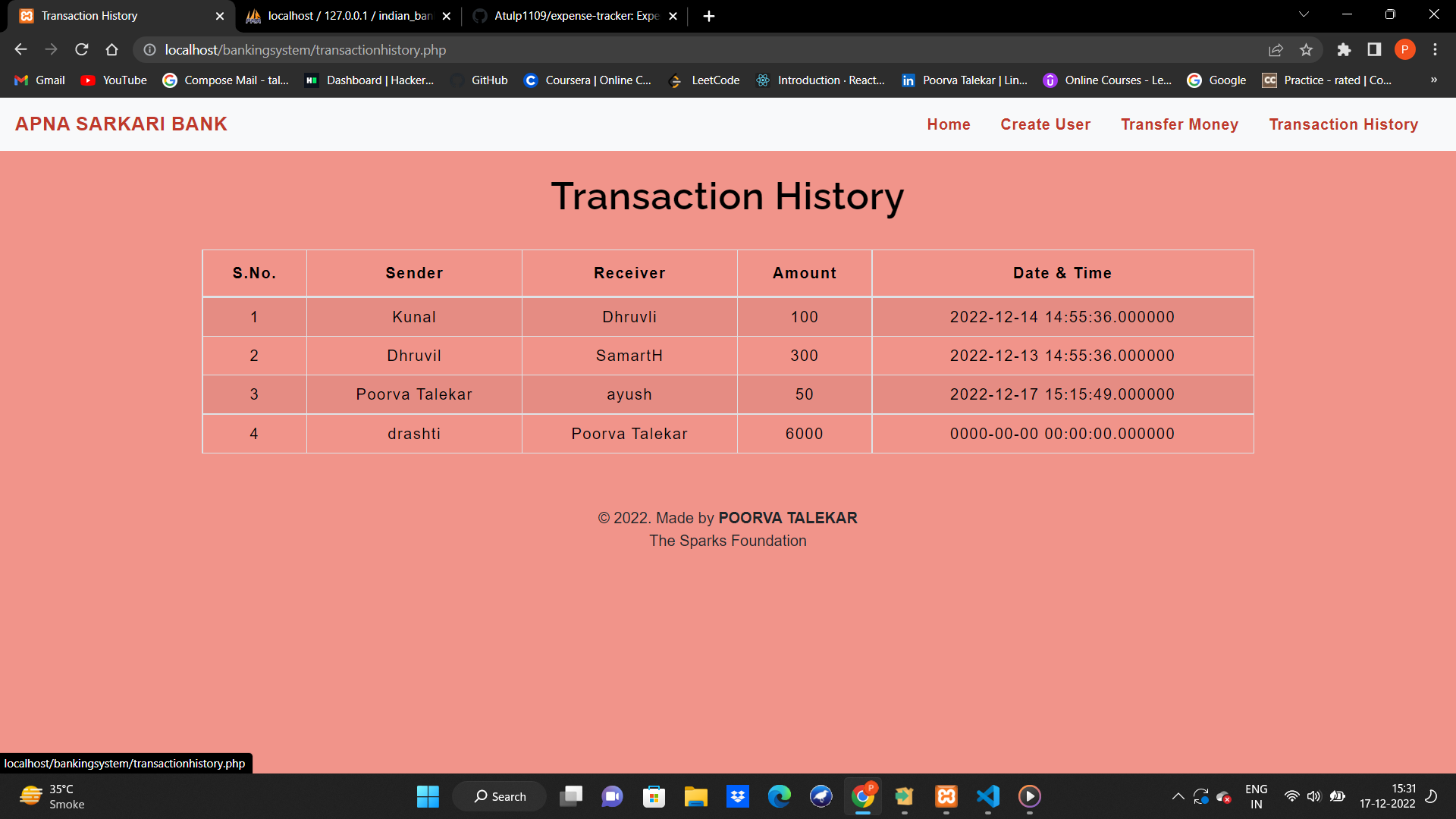 GitHub - Poorva225/BASIC-BANKING-SYSTEM