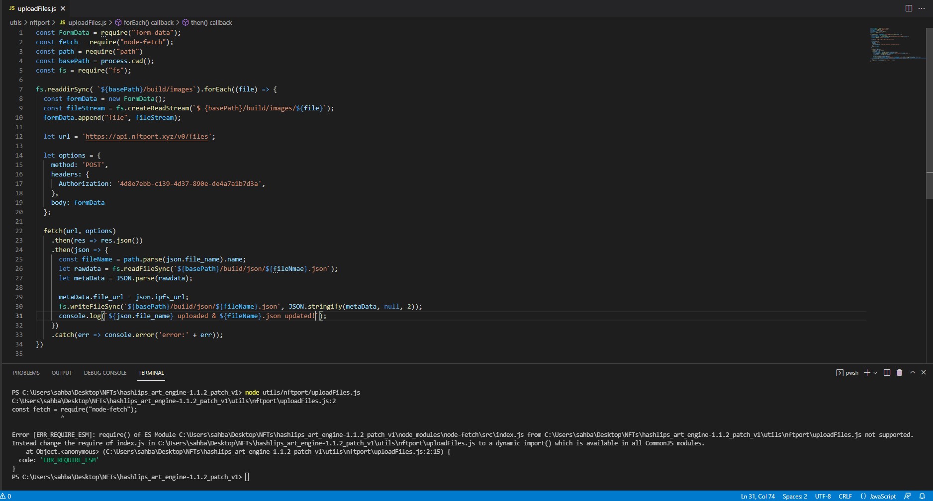 error · Issue #365 · HashLips/hashlips_art_engine · GitHub