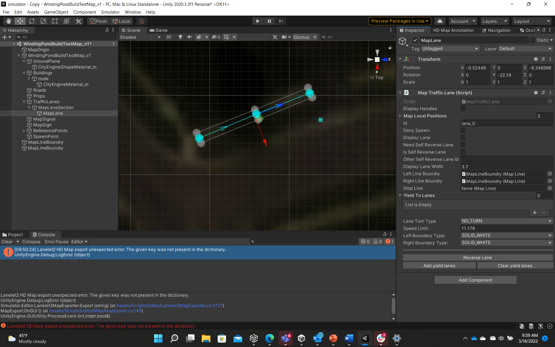 Map export error · Issue #2038 · lgsvl/simulator · GitHub