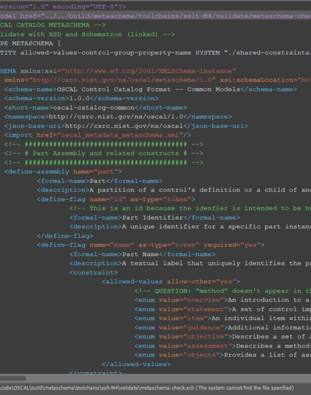 Metaschema Schematron Validation Checks Issues · Issue #1107 · usnistgov/OSCAL · GitHub