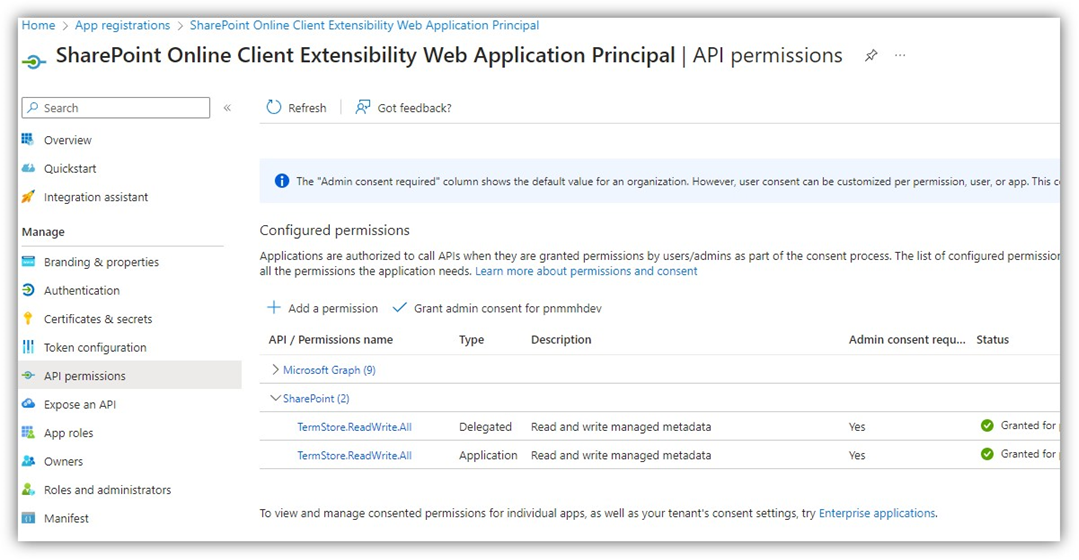 Facing error 403 when attempting to POST term to term set using SPFxToken · Issue #2628 · pnp ...
