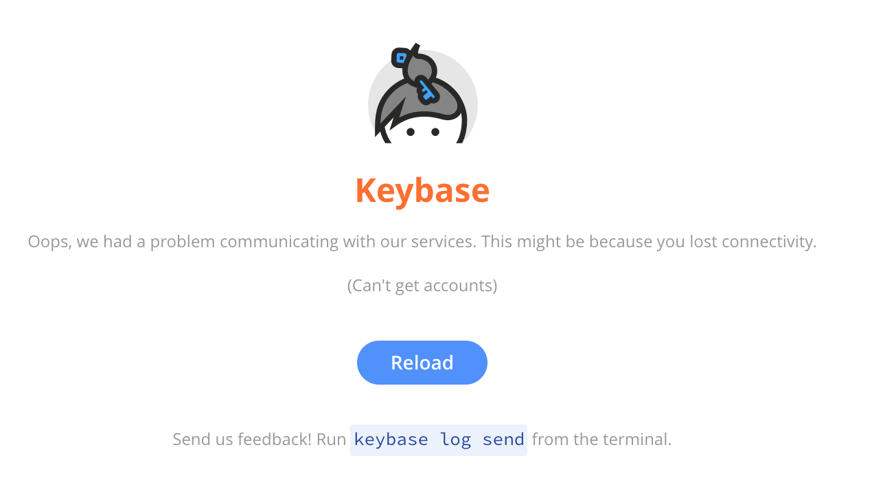 Keybase says "Can't get accounts" · Issue #19527 · keybase/client · GitHub