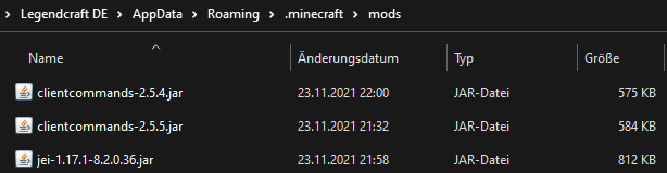 Mod is not recognized as such · Issue #335 · Earthcomputer/clientcommands · GitHub