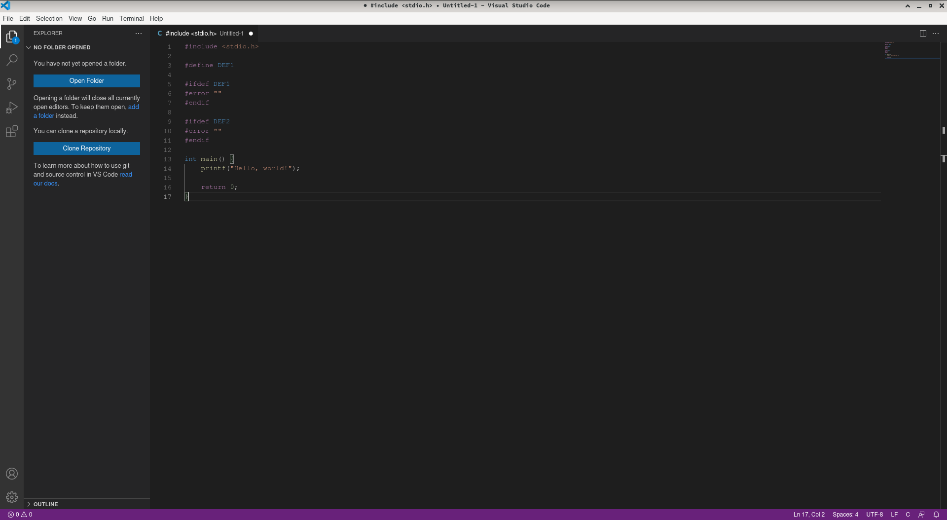 Code region is always inactive · Issue #144694 · microsoft/vscode · GitHub