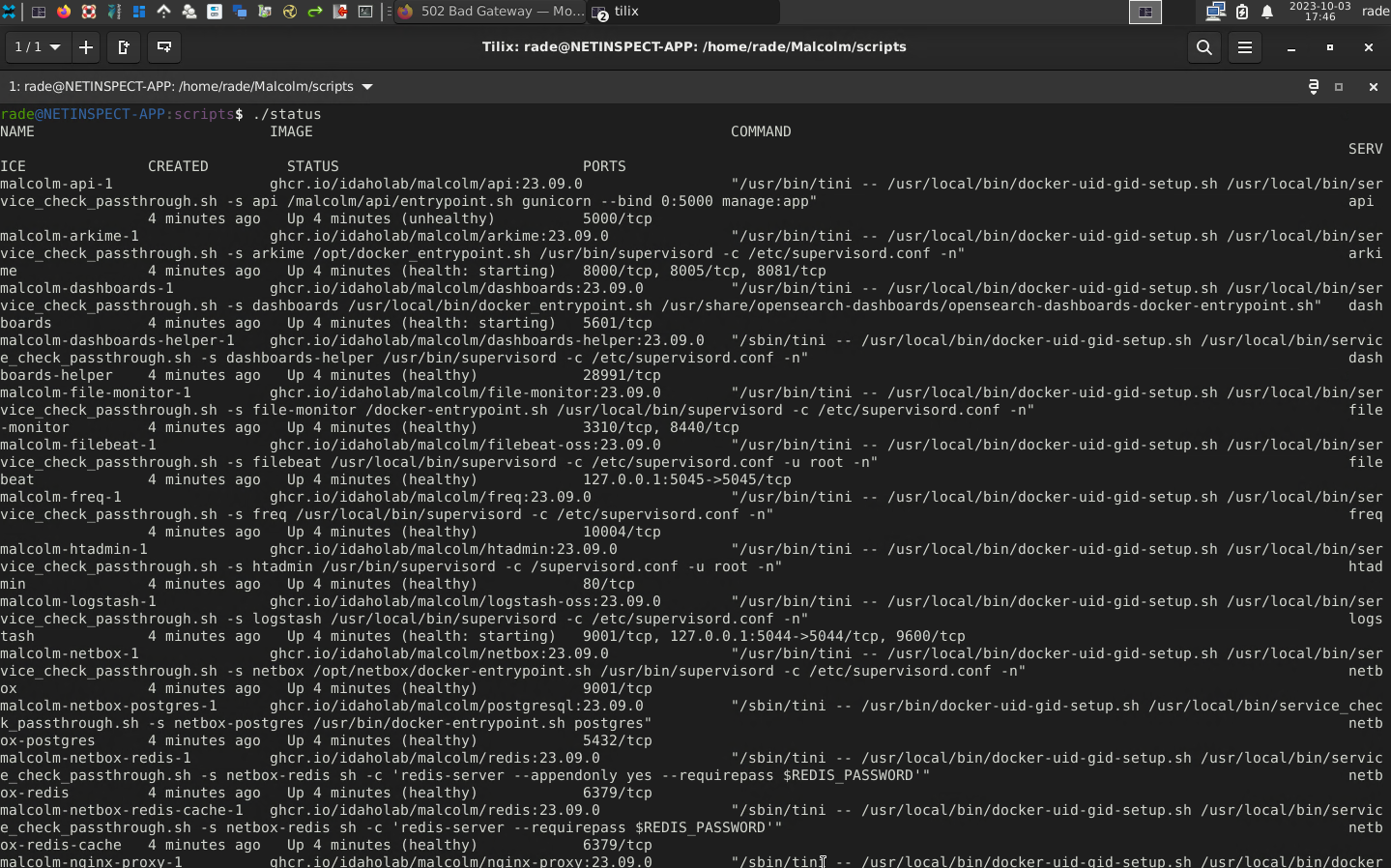 Cannot start after deployment from ISO · Issue #283 · cisagov/Malcolm · GitHub