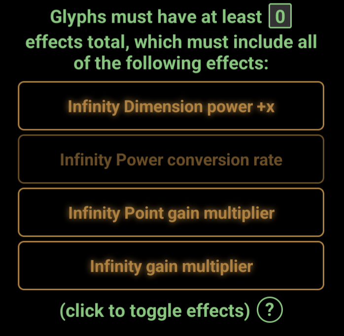 inconsistent glyph filter text · Issue #593 · antimatter-dimensions/mobile-issues · GitHub