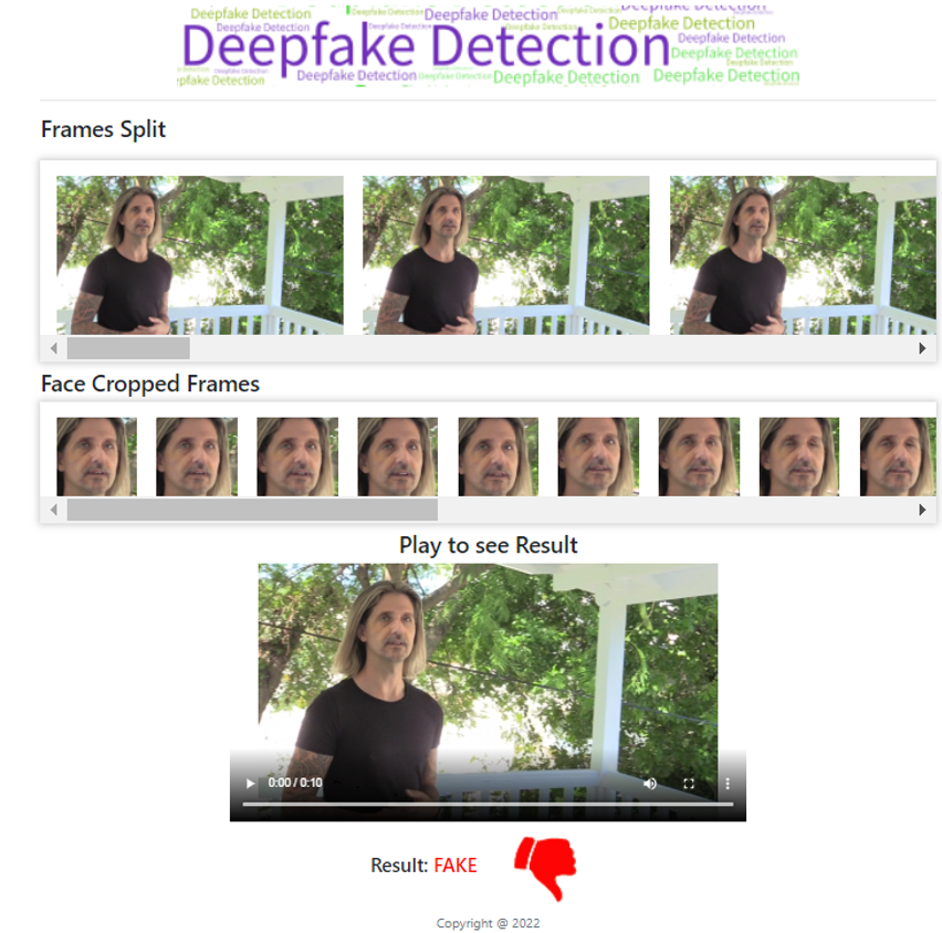 GitHub - hsam-2021/deepfake-detection: I present a web based application for automatic detection ...