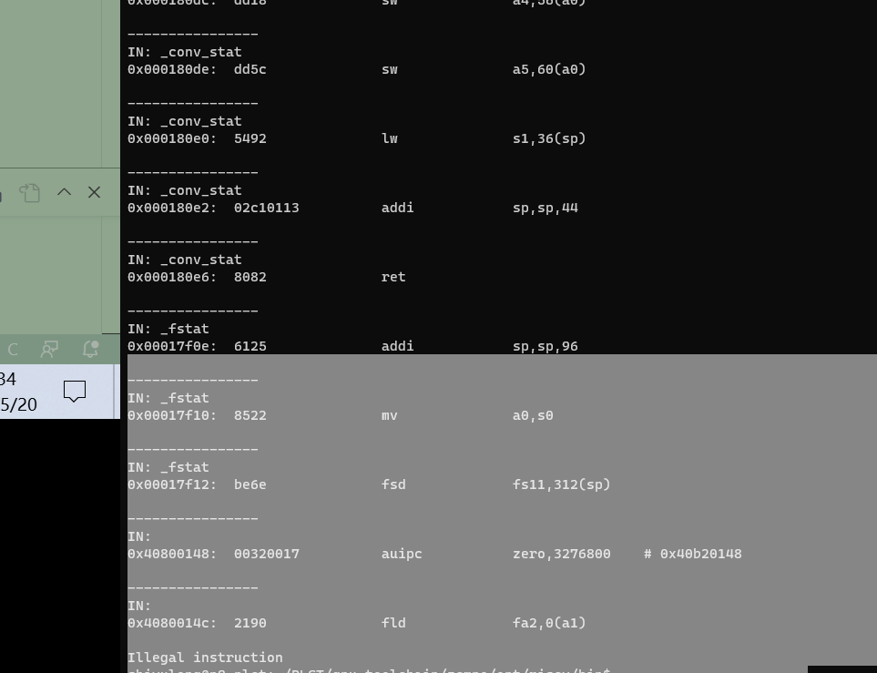 An Illegal Instruction Error Happened When Doing Executable Test About Cm Pop Instruction