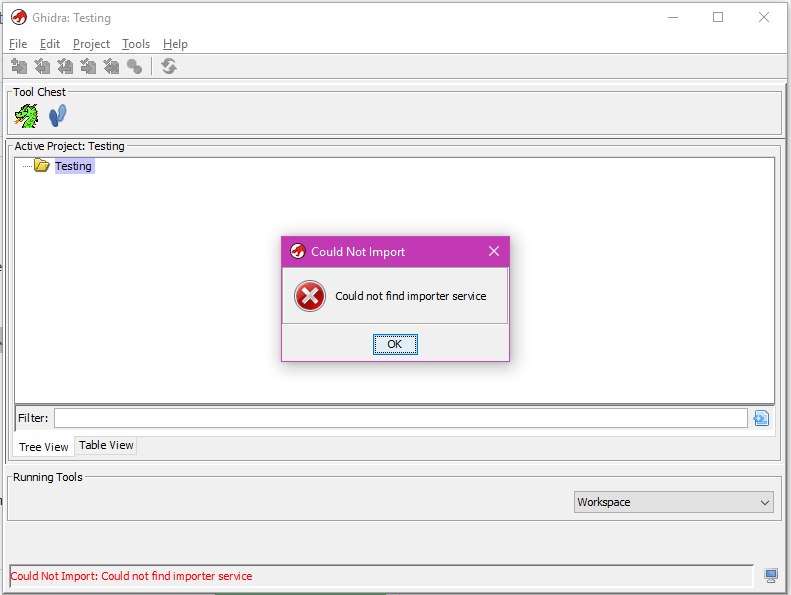 Cant Import Anything · Issue 222 · Nationalsecurityagencyghidra · Github 