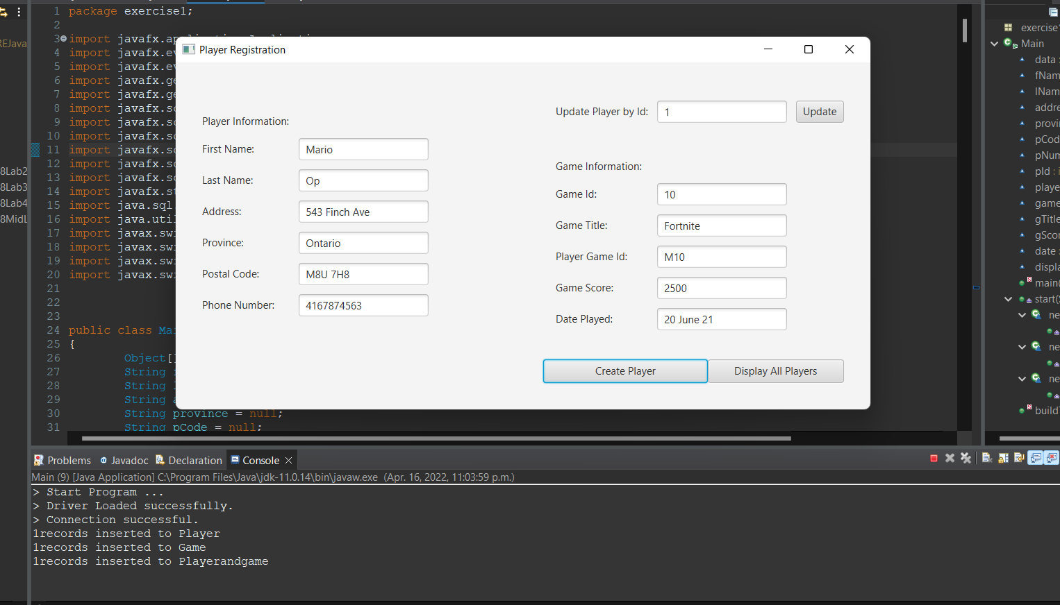 GitHub - fazmed/Player_GameDatabase: The Java Program loads a form ...