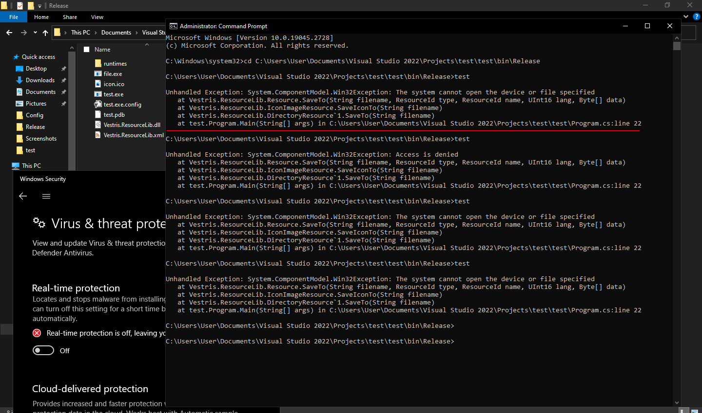 The system cannot open the device or file specified. · Issue #86 · resourcelib/resourcelib · GitHub